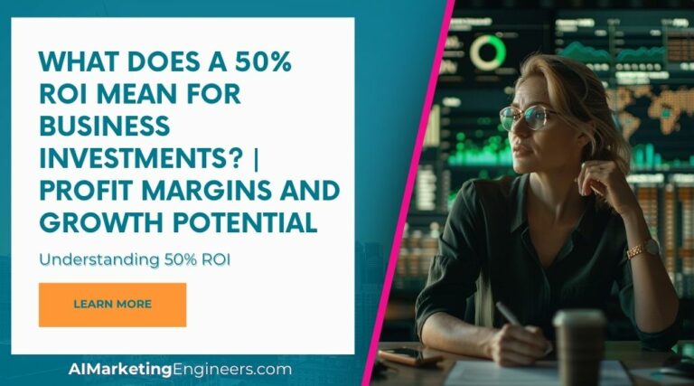 What Does a 50% ROI Mean for Business Investments? | Profit Margins and ...